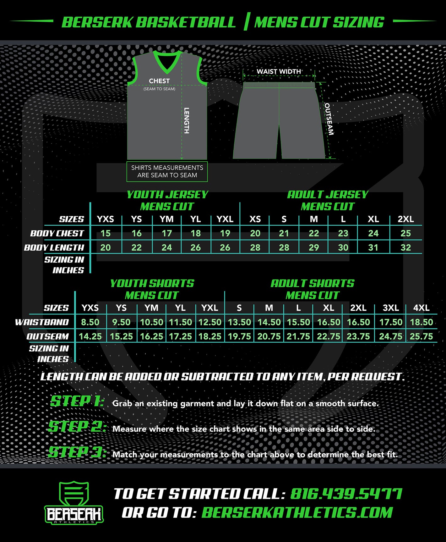 Basketball Size Charts – Berserk Athletics