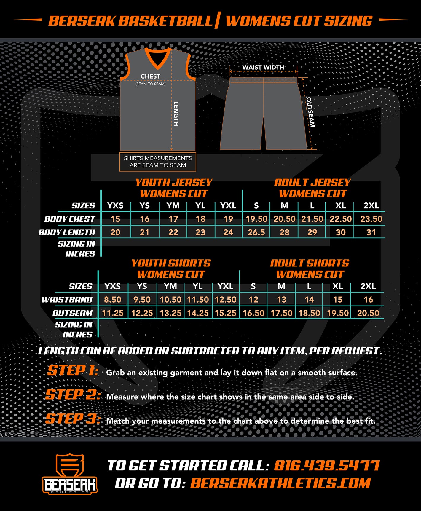 Basketball Size Charts – Berserk Athletics