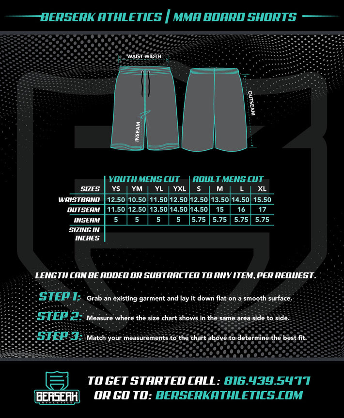 MMA Size Charts – Berserk Athletics